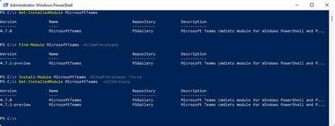 Microsoft Teams Powershell Module 471 Preview With Azuread App And