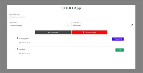 Github Kinshuk Todoapp A Basic Todo Web Application To Add Store Daily Tasks Set