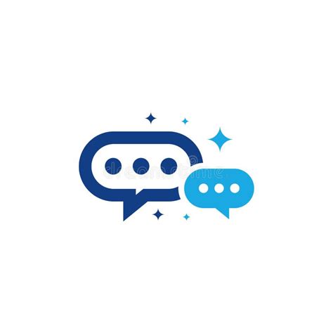 Logo Chatting App Vector Template Design Talk Logo Designed For Chat