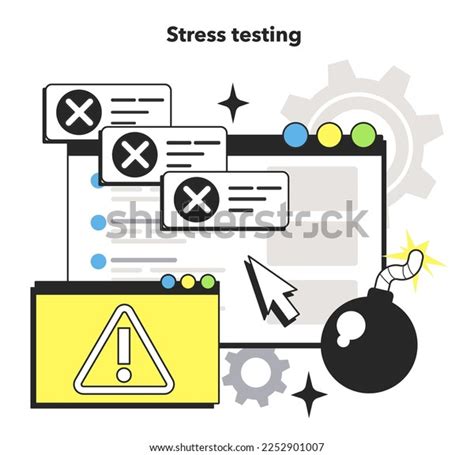 Stress Testing Technique Software Testing Methodology Stock Vector