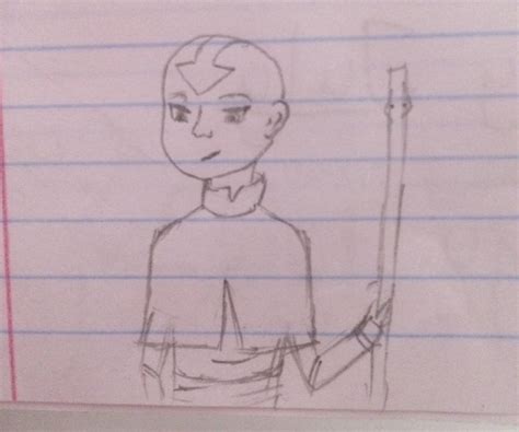 Avatar Aang Sketch By Jayblade 67 On Deviantart