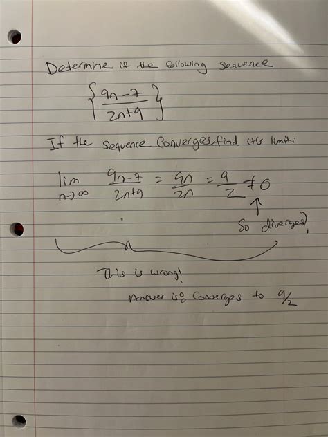 Please Help Why Cant I Apply Nth Term Test Here R Apcalculus