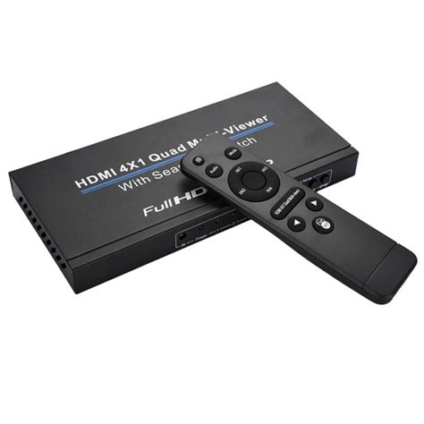 1080p 4x1 Quad Pip Pop Multiviewer Seamless Video Switcher
