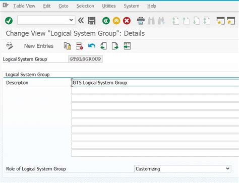 Logical System Is Not Assigned To Any Logical Systems Group In Sap Gts