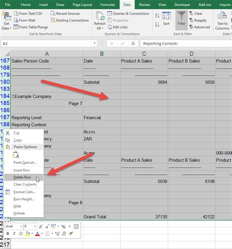 Remove Rows With The Filter Online Excel Training AuditExcel Co Za