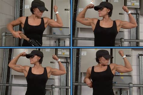 Muscle Girl V2000 Girls Flexing