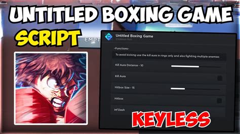 untitled boxing game script hack 2024 no key youtube