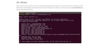 Ubuntu Networking Commands Pptx