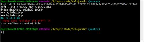 Belajar Git Melihat Perbandingan Revisi Perubahan Pada Git Depot Kode