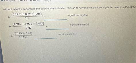solved without actually performing the calculations