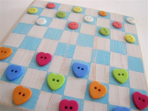 Button Checker Board Tutorial Cottage Chic Style Craft Little