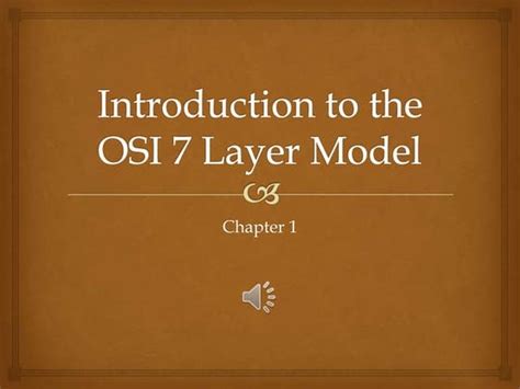 osi model computer science ppt