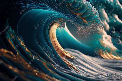 Premium Photo Abstract Art Wave Luxury Concept Background