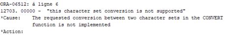 Oracle 12703 00000 This Character Set Conversion Is Not Supported