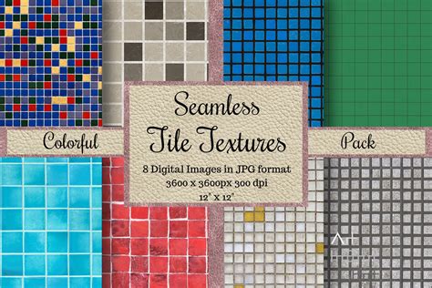 Seamless Tile Textures Colorful Pack Graphic By Arthitecture Home · Creative Fabrica