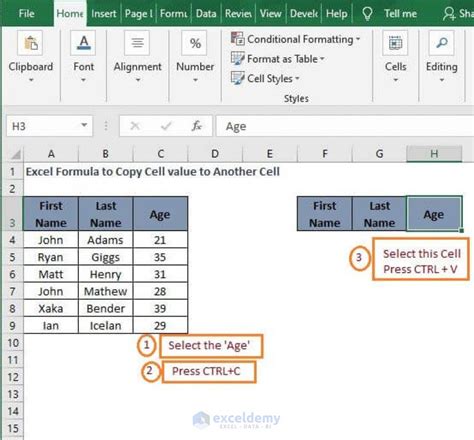 Excel Formula To Copy Cell Value To Another Cell ExcelDemy