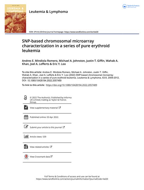 Pdf Snp Based Chromosomal Microarray Characterization In A Series Of
