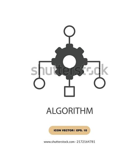 Algorithm Icons Symbol Vector Elements Infographic Stock Vector