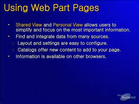 PPT Extending SharePoint Through Web Parts And ASP NET PowerPoint Presentation ID 9691274