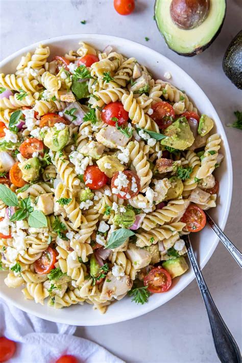 This Chicken Avocado Pasta Salad Is Loaded With Fresh Summer