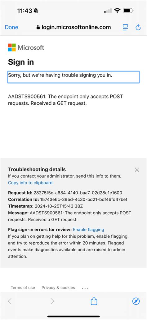 Swift Why Do I Get The Endpoint Only Accepts Post Requests Received