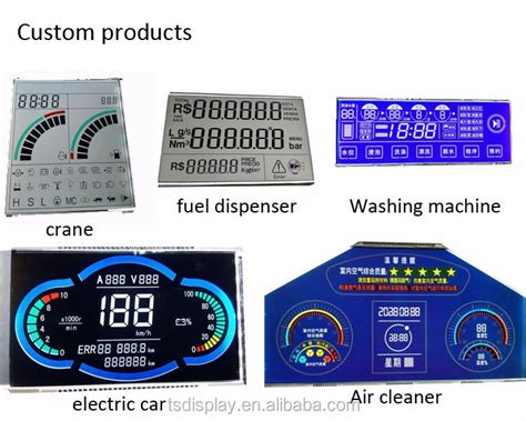 Custom Connector Mono LCD Display LCM Segment Module For E Bike LCD Panel And LCD Module Price