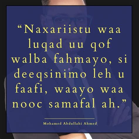 Mr Mohamed Abdullahi Ahmed On Linkedin Naxariistu Waa Luqad Uu Qof