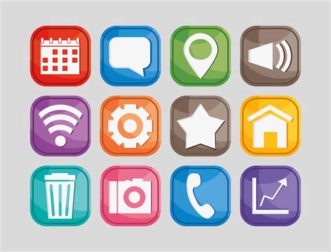 Premium Vector App Icons Set