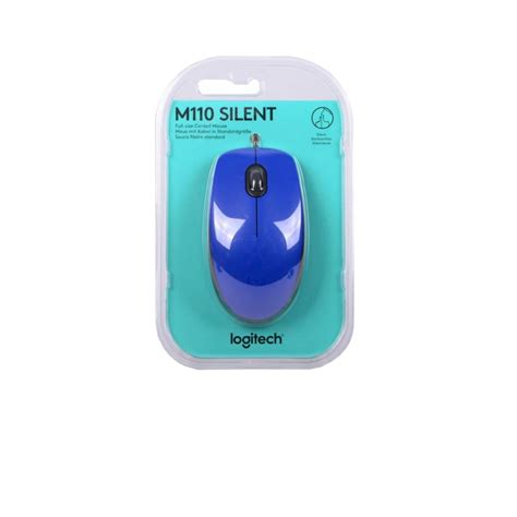 Mouse Logitech M110 Silent Usb Blue