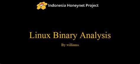 Share Materi Linux And Android Binary Analysis ~ Ladang Belajar
