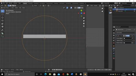 for some reason my curve modifier is not working when i select things