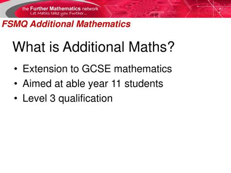 Ppt Fsmq Additional Mathematics Powerpoint Presentation Free
