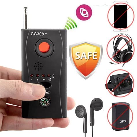 Detector Hidden Camera Gsm Audio Bug Finder Gps Signal Lens Rf Tracker Cc308 Anti Spy Detector