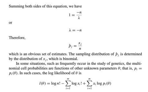 Using Lagrange Multipliers to Solve for the MLE of a multinomial ...