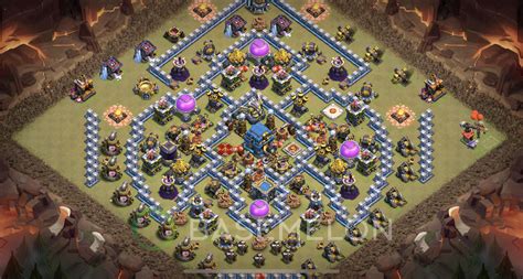 Town Hall 12 War Coc Base Layout 2025 With Copy Link • Th12 Max Levels Design 1469