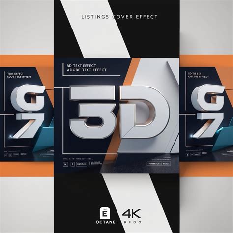 Adobe After Effects 3d Text Effect Etsy