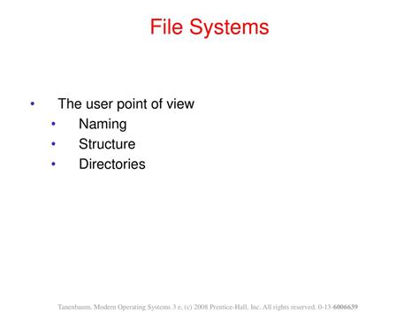 chapter 4 file systems tanenbaum modern operating systems 3 e c