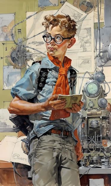 Premium Ai Image Picture Of A Man Reading A Book Inspired By Atompunk Ai Generation Generation