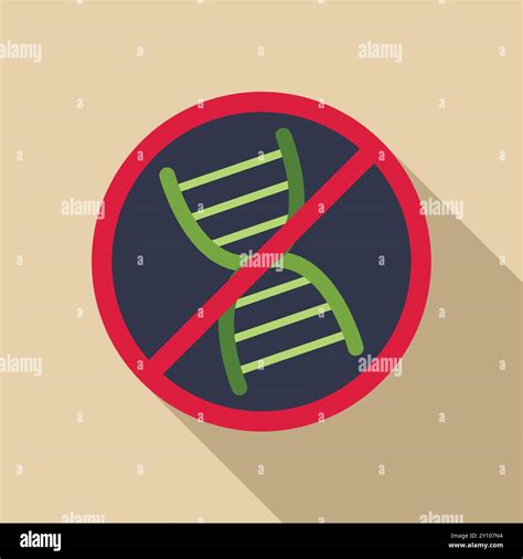Red Circle With A Diagonal Line Crossing Out A Dna Double Helix