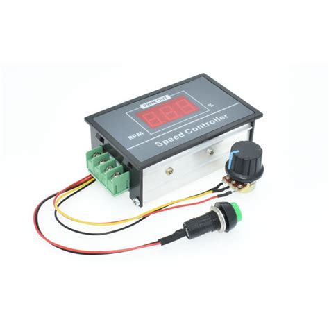 Digital Display Pwm Dc Motor Speed Controller 6v12v24v48v Stepless Speed Control Switch