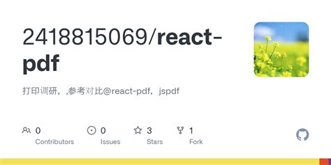 Github React Pdf React Pdfjspdf