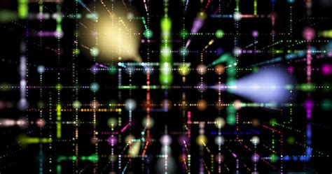 3d Abstraction With Cubes Symbolizing Quantum Computing Blockchain And Server Technologies