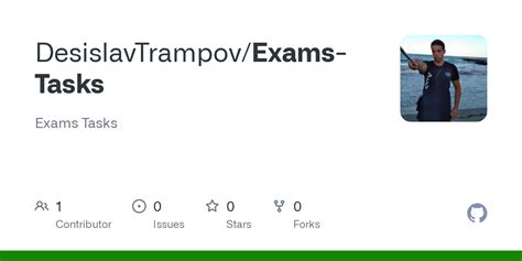 github desislavtrampov exams tasks exams tasks