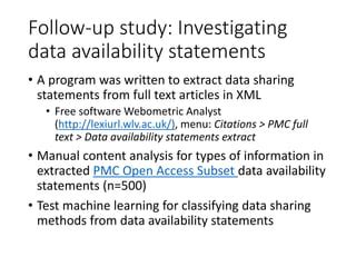 Data Availability And Feasibility Of Validation A Genomics Case Study PPT