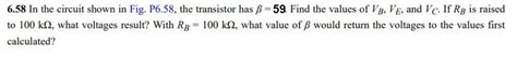 [solved] 6 58 In The Circuit Shown In Fig P6 58 The Tra