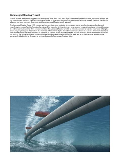 submerged floating tunnel pdf buoyancy tunnel