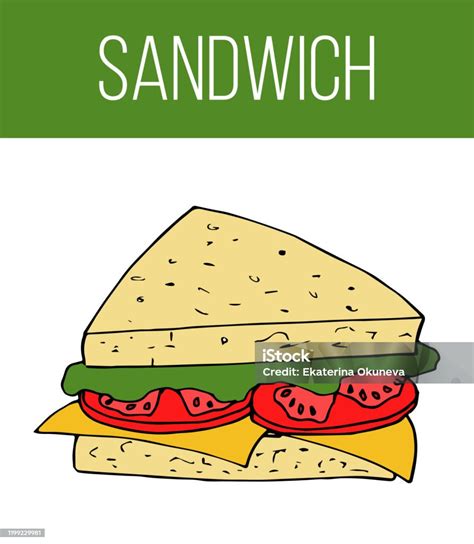 벡터 패스트 푸드 전단지 템플릿입니다 디자인 및 웹을 위한 길거리 음식 카드 일러스트레이션 개성 개념에 대한 스톡 벡터 아트 및