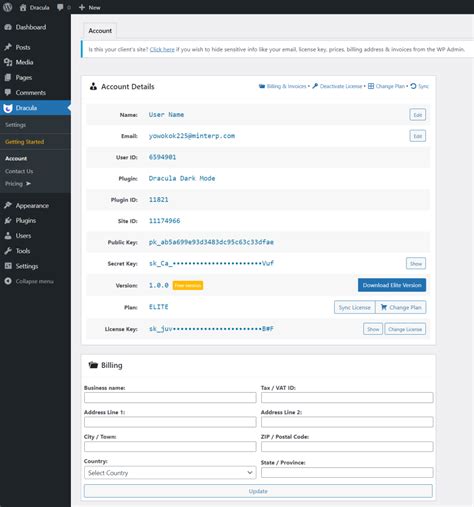 How To Purchase Dracula Dark Mode Pro Version And Activate Pro License