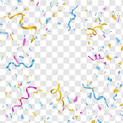 현실적인 다채로운 색종이 배경 벡터 여러 가지 빛깔의 색종이 조각 디자인 평면 디자인에 투명 색종이 파티 색종이 조각 Png 일러스트 및 벡터 에 대한 무료 다운로드