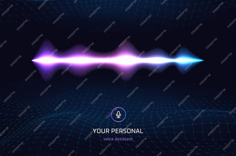 Premium Vector Voice Recognition Ai Assistant Hear Speech Phone Mic